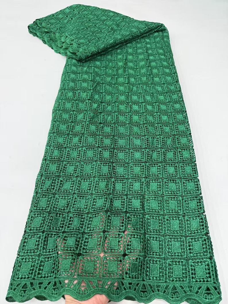 African Nigerian Lace Fabric Mesh Guipure Latest Design Lace Fabric ...