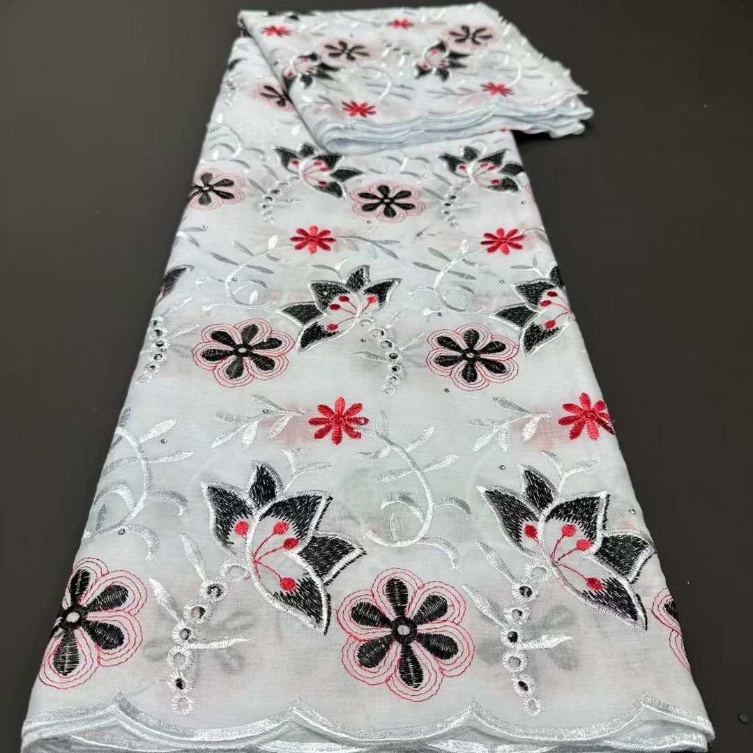 High Quality Embroidery Tissu African Lace Fabrics Swiss Voile Lace in ...