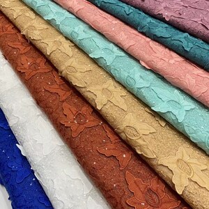 Embroidery 5 Yards Sequin Lace Fabrics Milky Fabric Cord Lace - Etsy