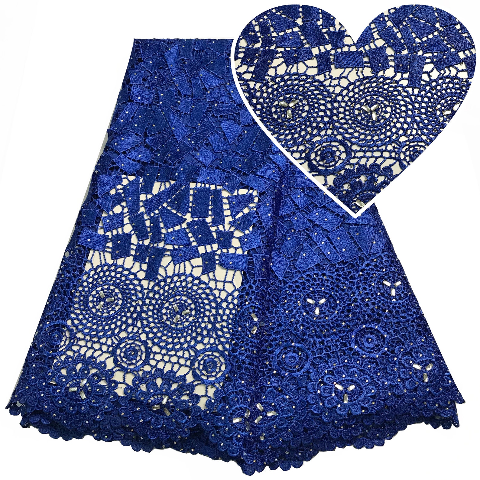 Gold High Quality African Cord Lace Embroidered Mesh Nigerian | Etsy