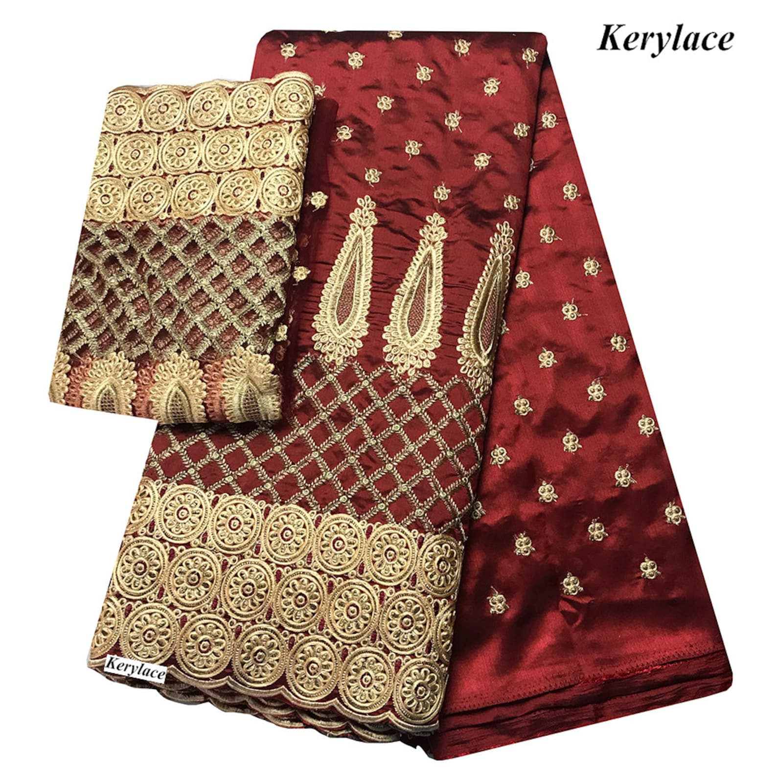 52yards High Quality George Lace Fabric Silk Embroidery Gold - Etsy