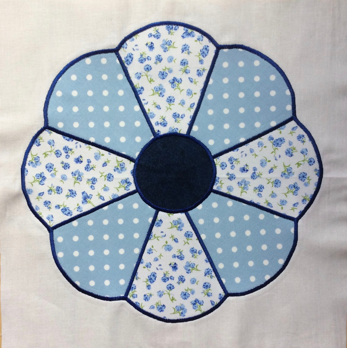 Dresden Fan 8 Plate Applique Patchwork Block - Etsy