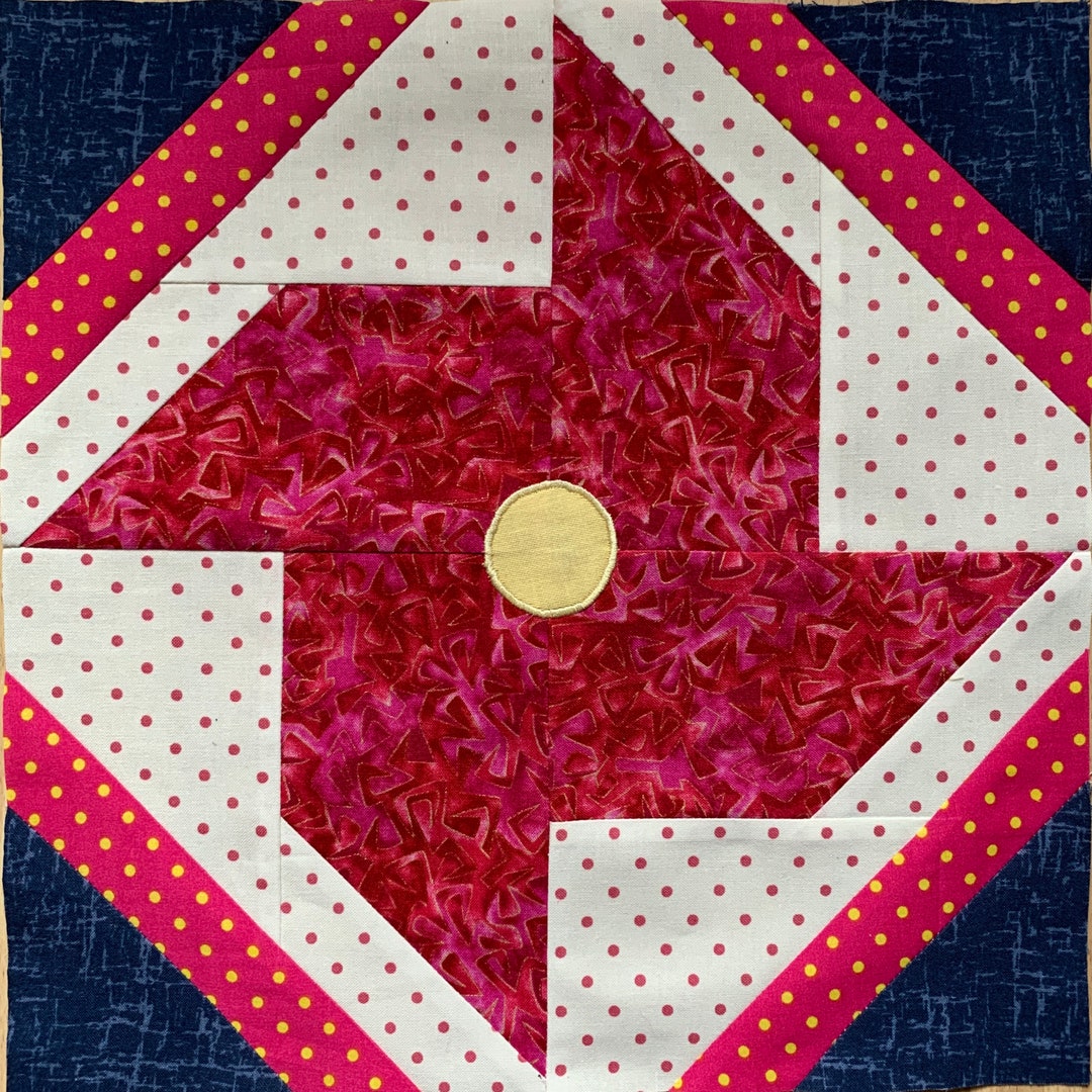 Pinwheel Patchwork Block Pdf Pattern - Etsy