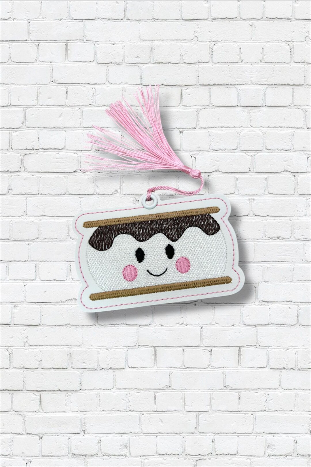 Kawaii Smore Vinyl Bookmark: Embroidered Gift for Readers - Etsy