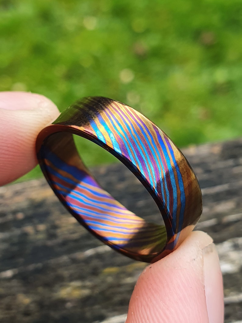 Timascus Ring Mens Wedding Ring Mens Ring Titanium | Etsy