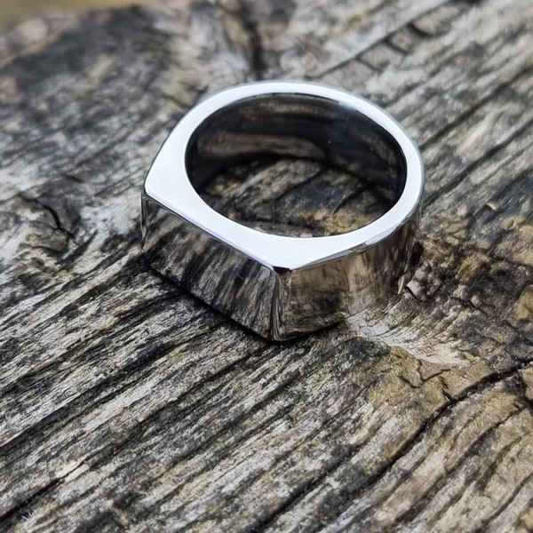 Mens Signet Ring - Etsy UK