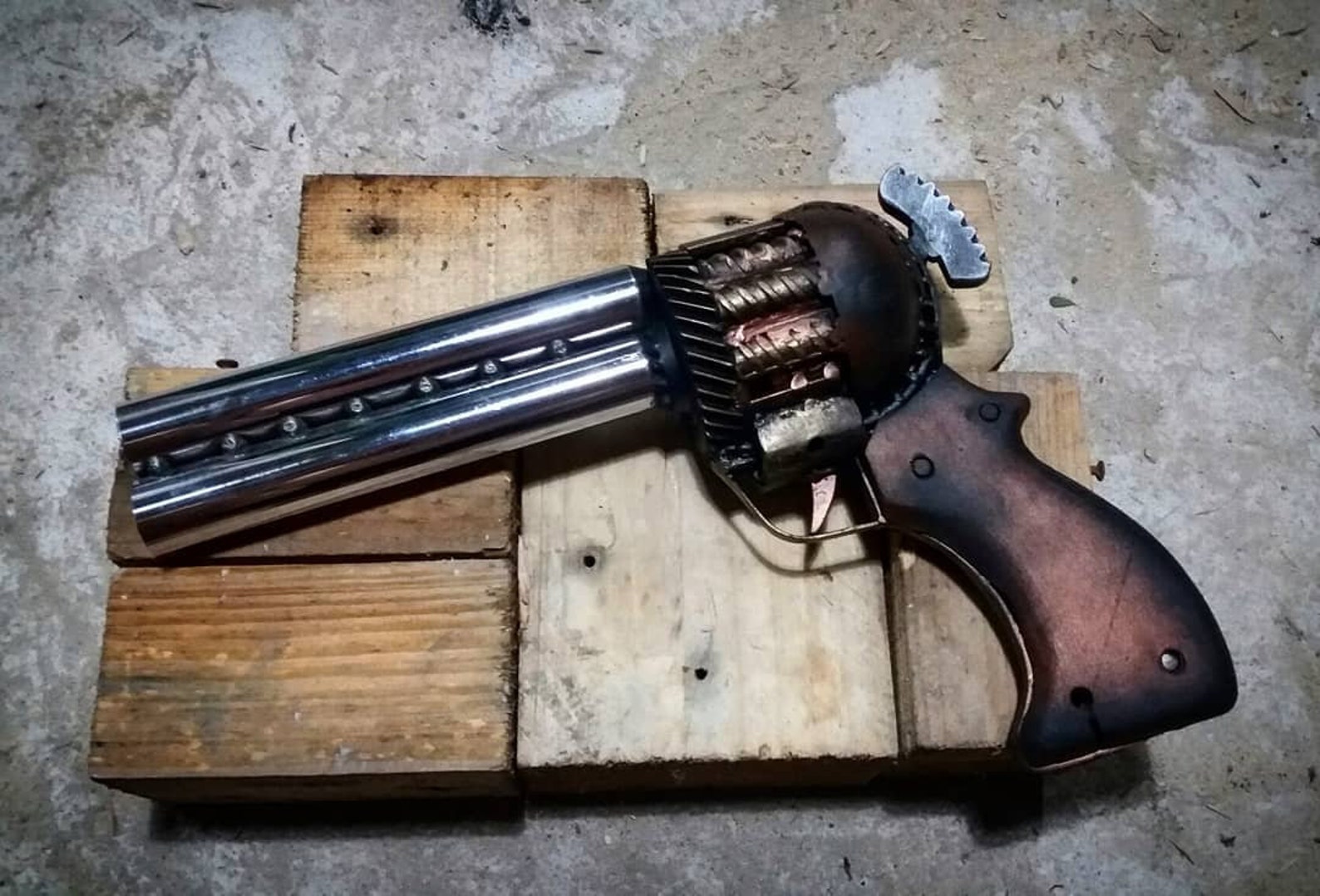 Metal Souvenir. Revolver. A Brutal Gift. Restaurant Decor. Home Decor ...