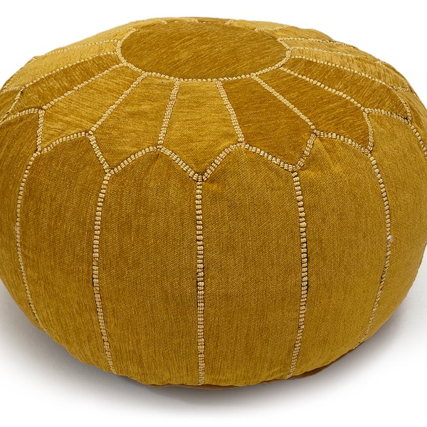 Yellow Pouf - Etsy UK