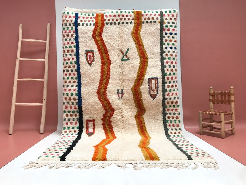 Morocco Rug Vintage Rug 5x8 Vintage Boujad Rug Moroccan | Etsy