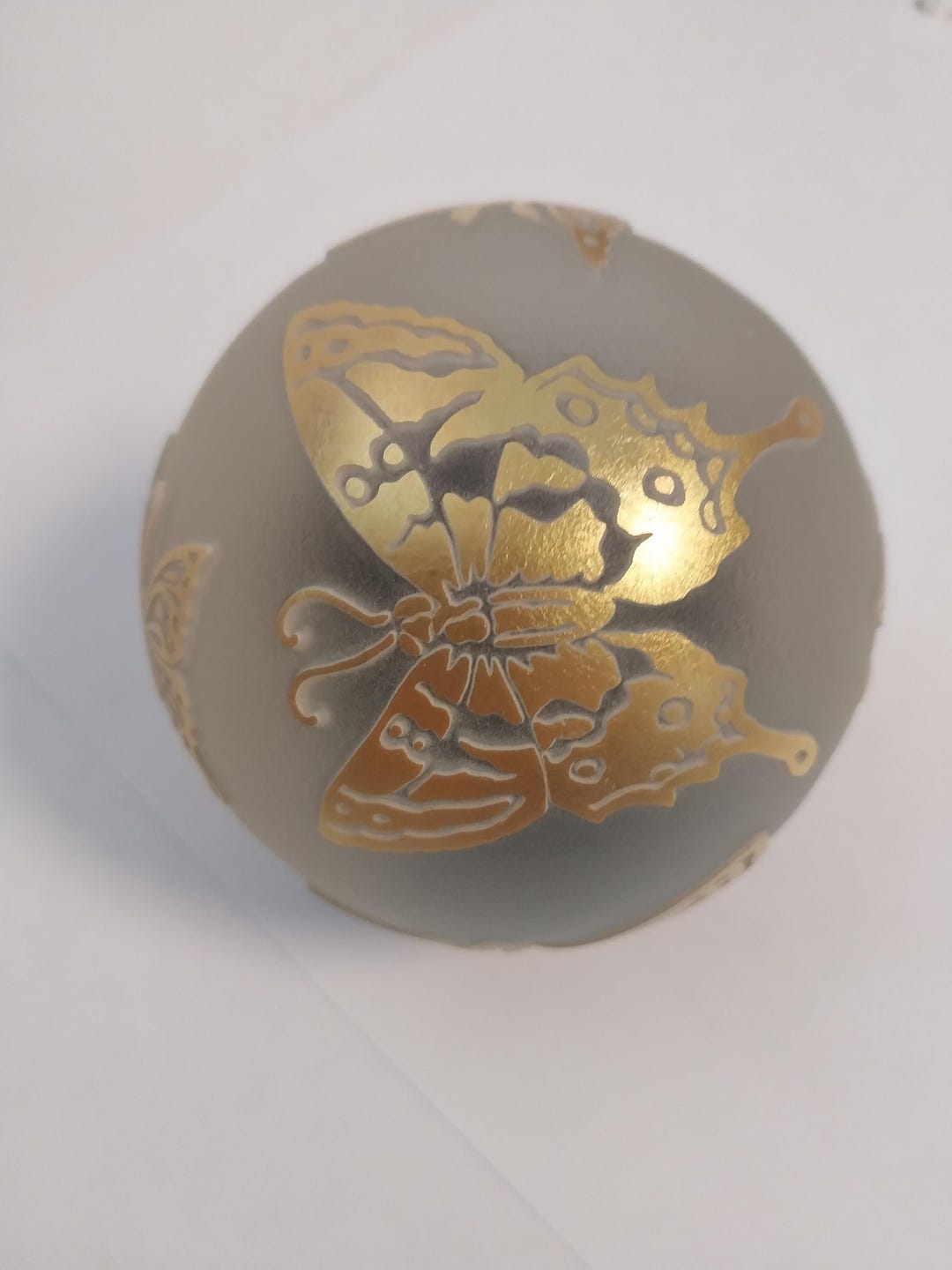 Correia Art Glass Butterfly Paperweight - Etsy