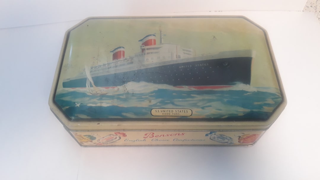 1950's Benson Candy Tin SS United States - Etsy