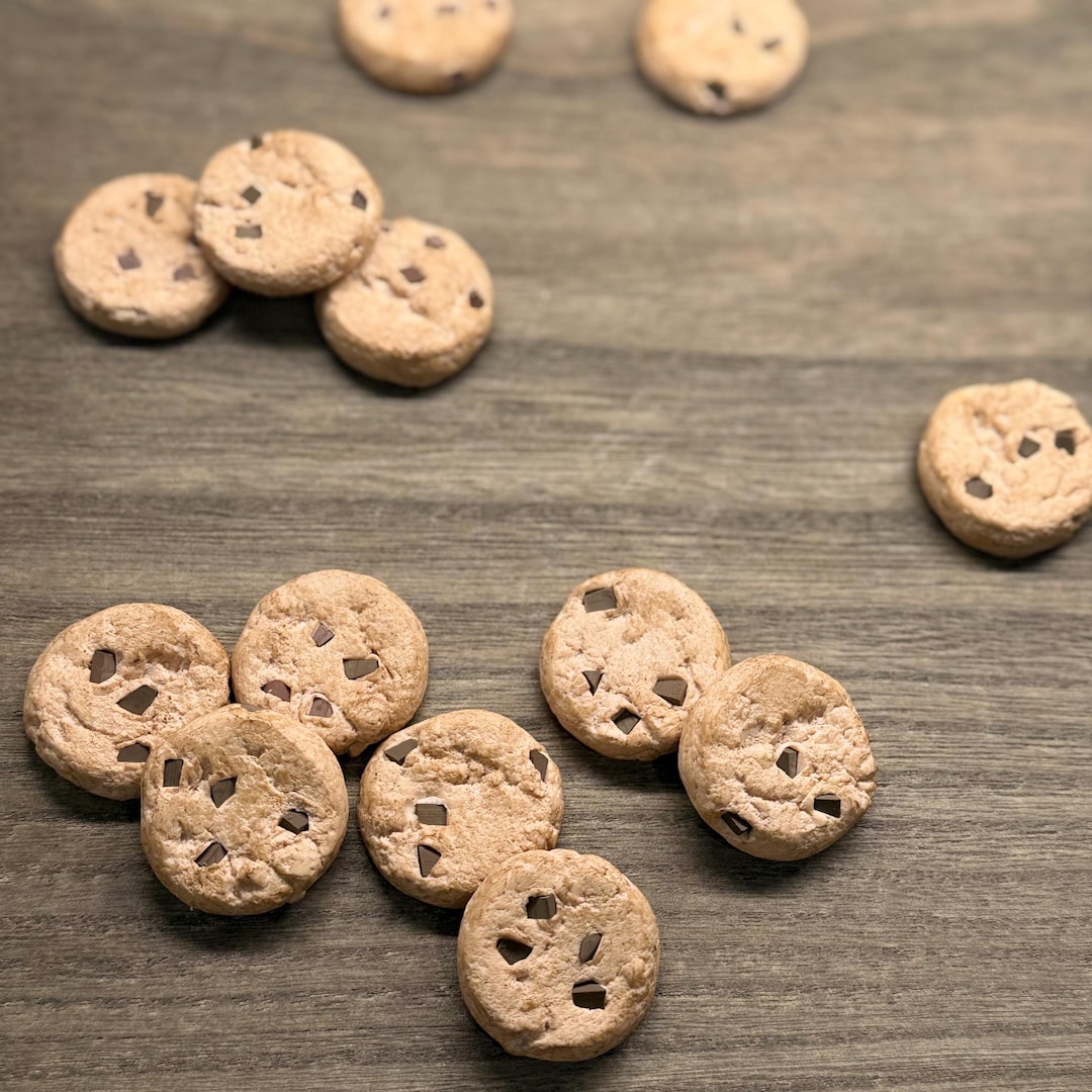 Faux Mini Chocolate Chip Cookies, Cookie Decor, Fake Cookies, Tier Tray ...