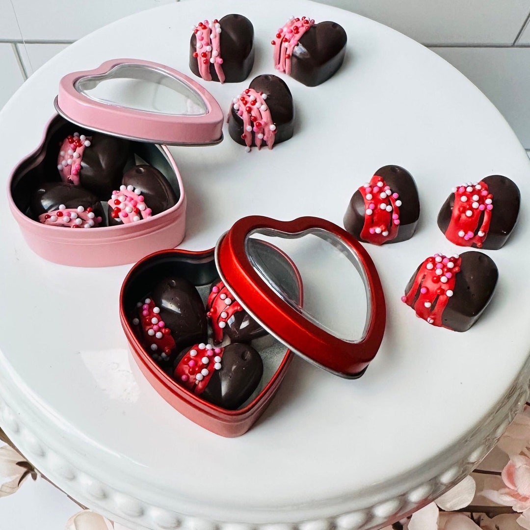 Fake Chocolate Hearts, Valentines Day Dessert, Valentines Day ...