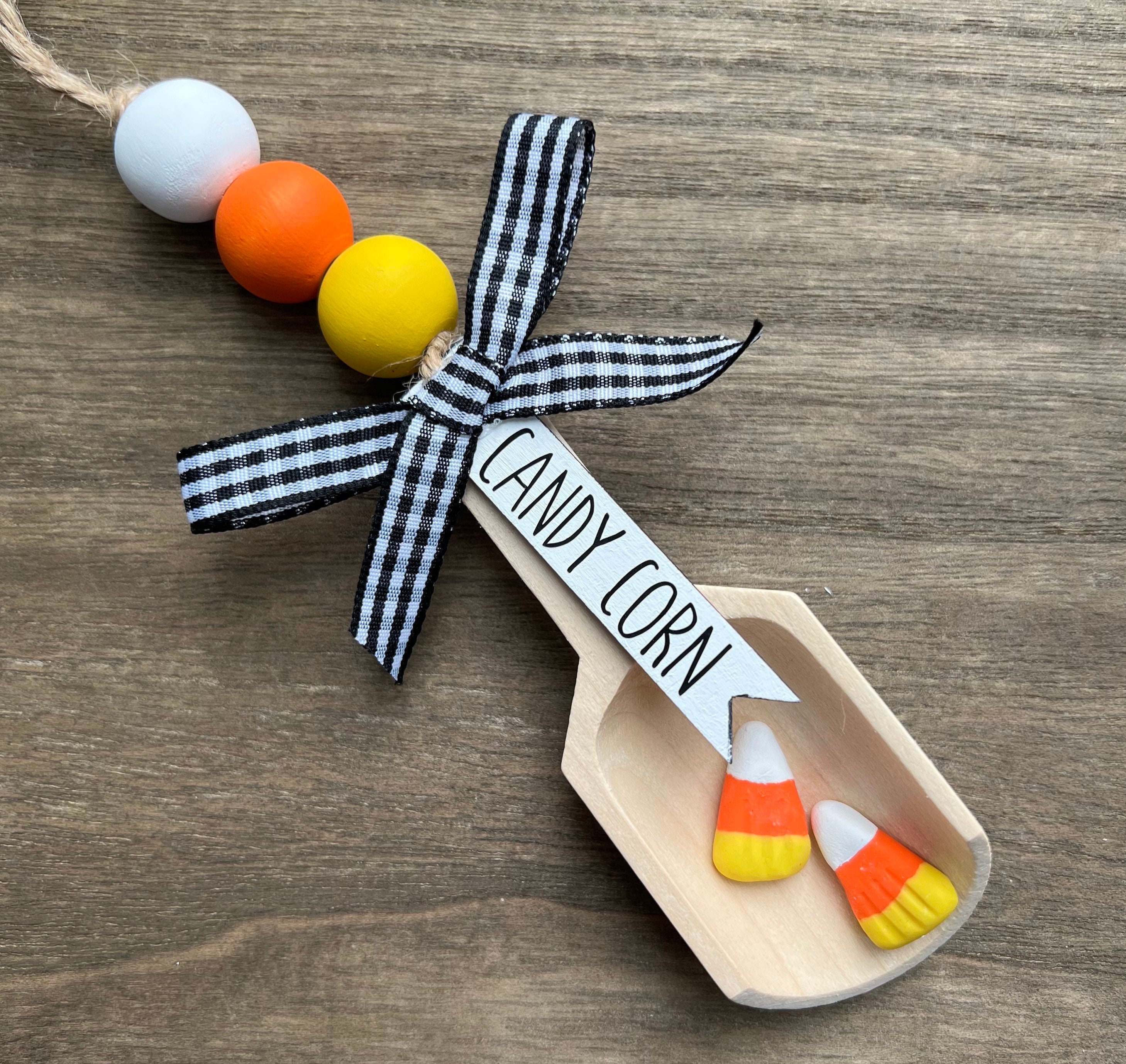 Candy Corn Scoop for Halloween Canister, Candy Corn Decor, Halloween ...