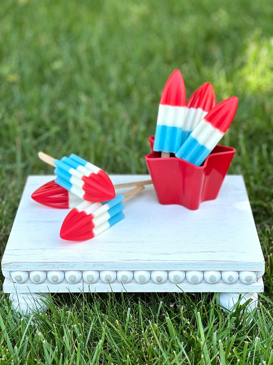 Fake Patriotic Popsicle, Fourth of July Popsicle, Patriotic Decor, Bomb ...