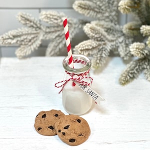 Santa Cookies and Milk, Milk and Cookies for Santa, Christmas Display ...