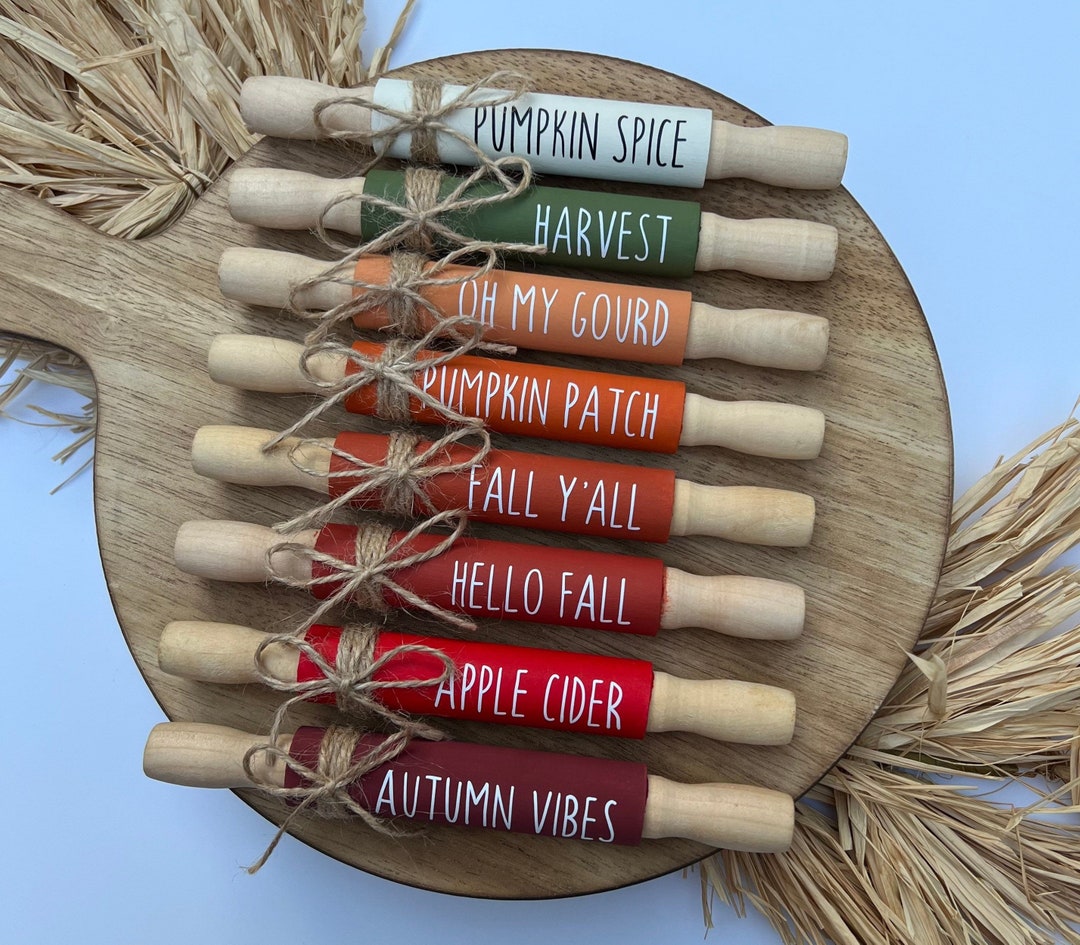 Mini Fall Rolling Pins, Fall, Autumn, Harvest, Thanksgiving, Tier Tray ...