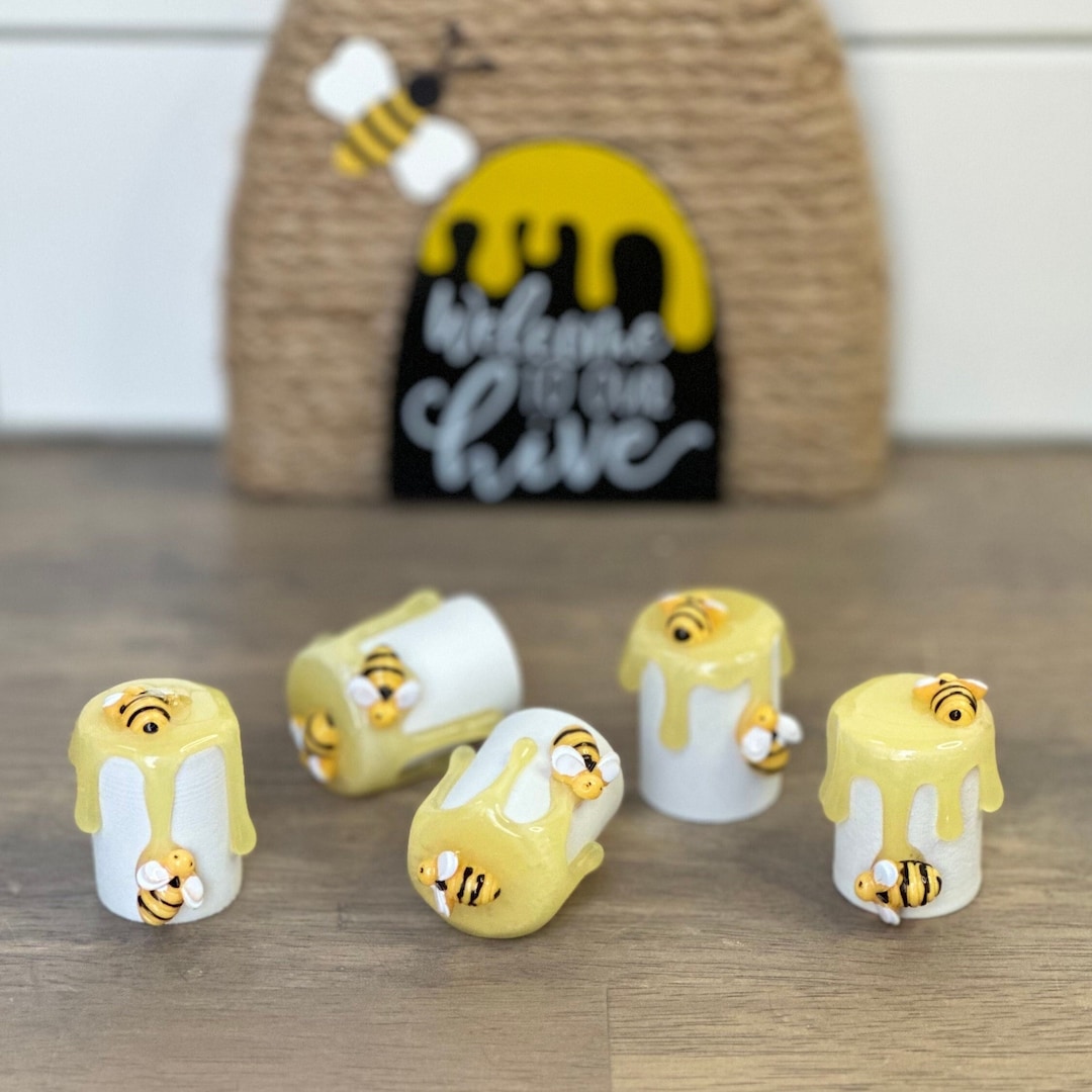 Bee Marshmallows, Honey Bee Marshmallows, Faux Marshmallows, Spring ...