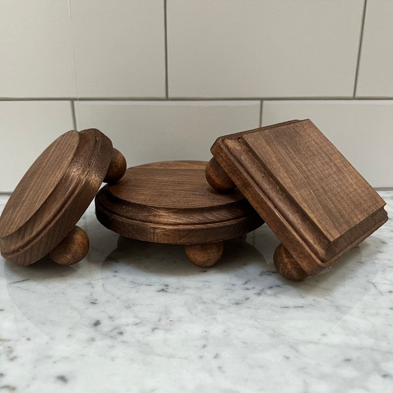 Mini Wood Round Riser, Mug Riser, Riser for Tier Tray, Farmhouse Decor ...