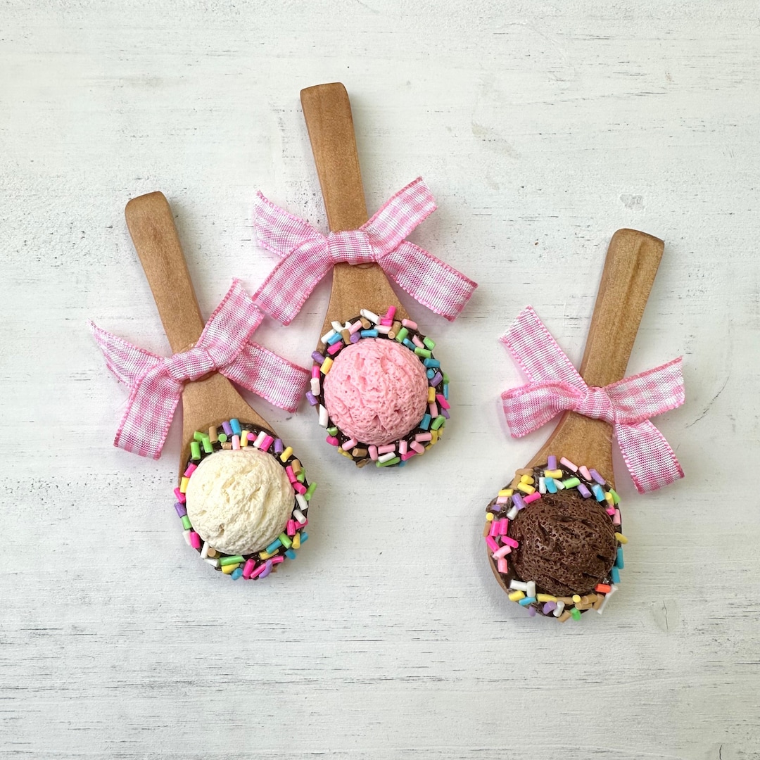 Ice Cream Decor, Fake Ice Cream Spoons, Faux Ice Cream Spoon, Ice Cream ...