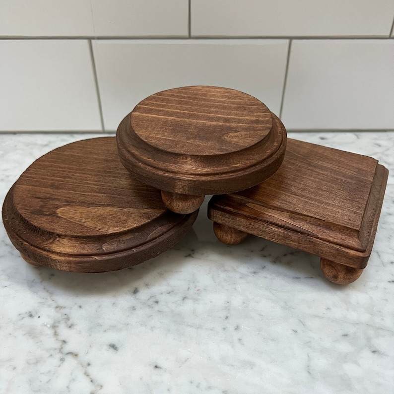 Mini Wood Round Riser, Mug Riser, Riser for Tier Tray, Farmhouse Decor ...