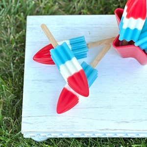 Fake Patriotic Popsicle, Fourth of July Popsicle, Patriotic Decor, Bomb ...