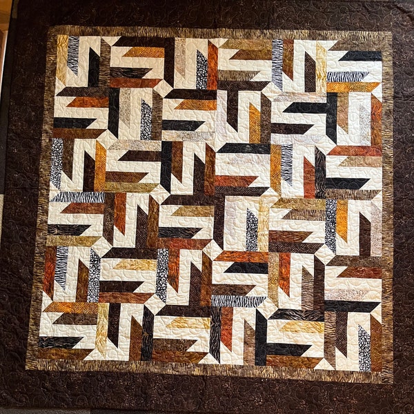 Brown Quilt - Etsy