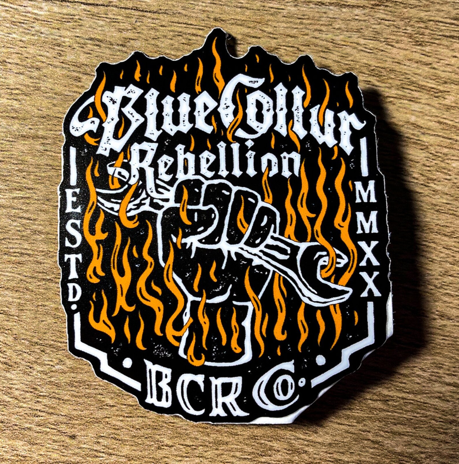 Blue Collar Rebellion Company, Blue Collar Sticker, Lineman Sticker ...