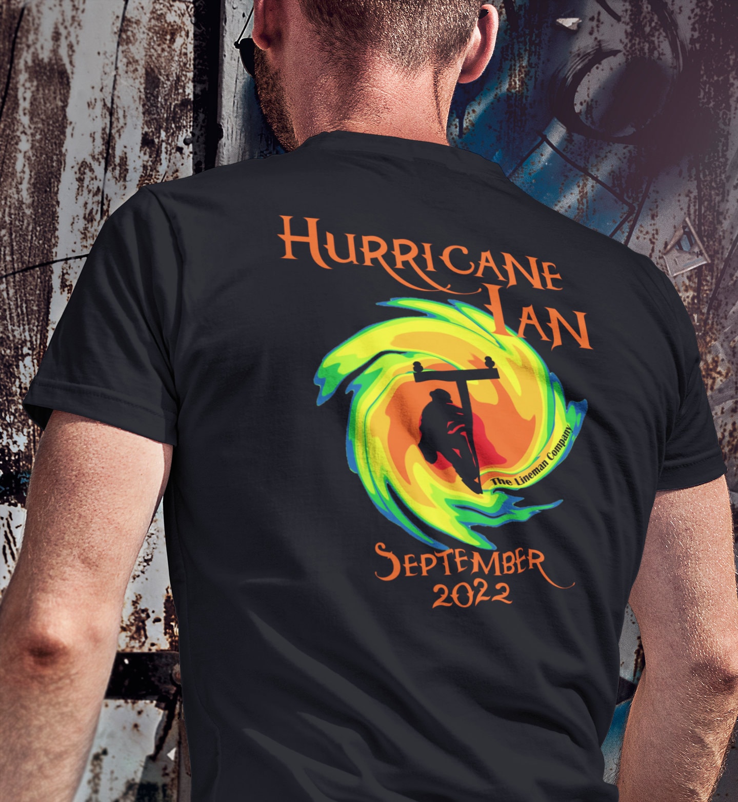 Hurricane Ian 2022 T-shirt #2, Lineman Gift, Linewife, Journeyman ...