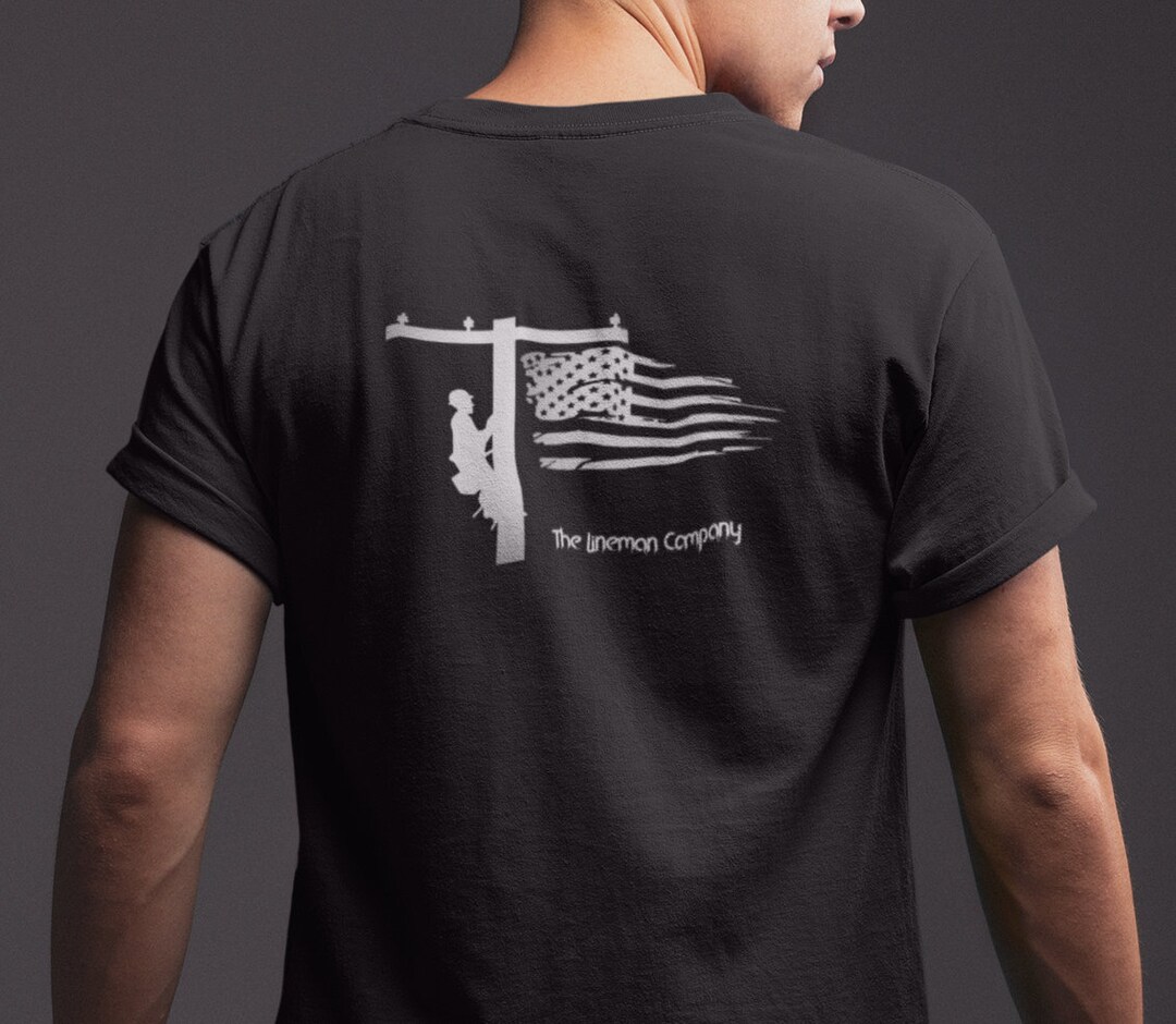 Flag/lineman T-shirt, Lineman Gift, Linewife, Journeyman Lineman, Power ...