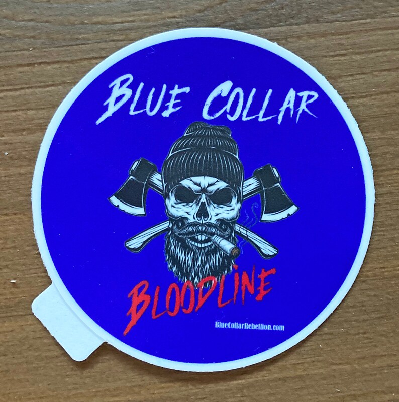 Blue Collar Bloodline, Blue Collar Sticker, Lineman Sticker, Lineman ...