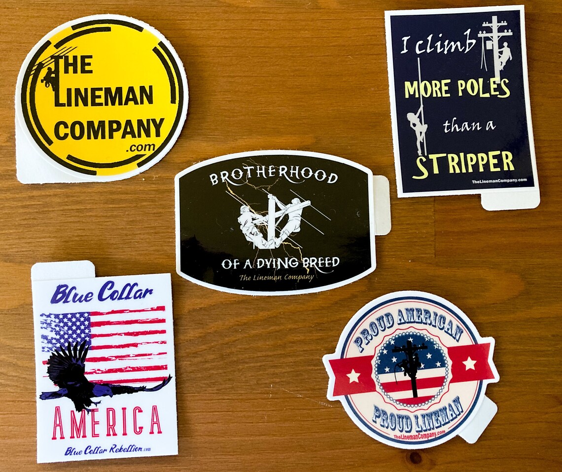 Lightning Brotherhood Lineman Sticker Lineman Gift Lineman | Etsy