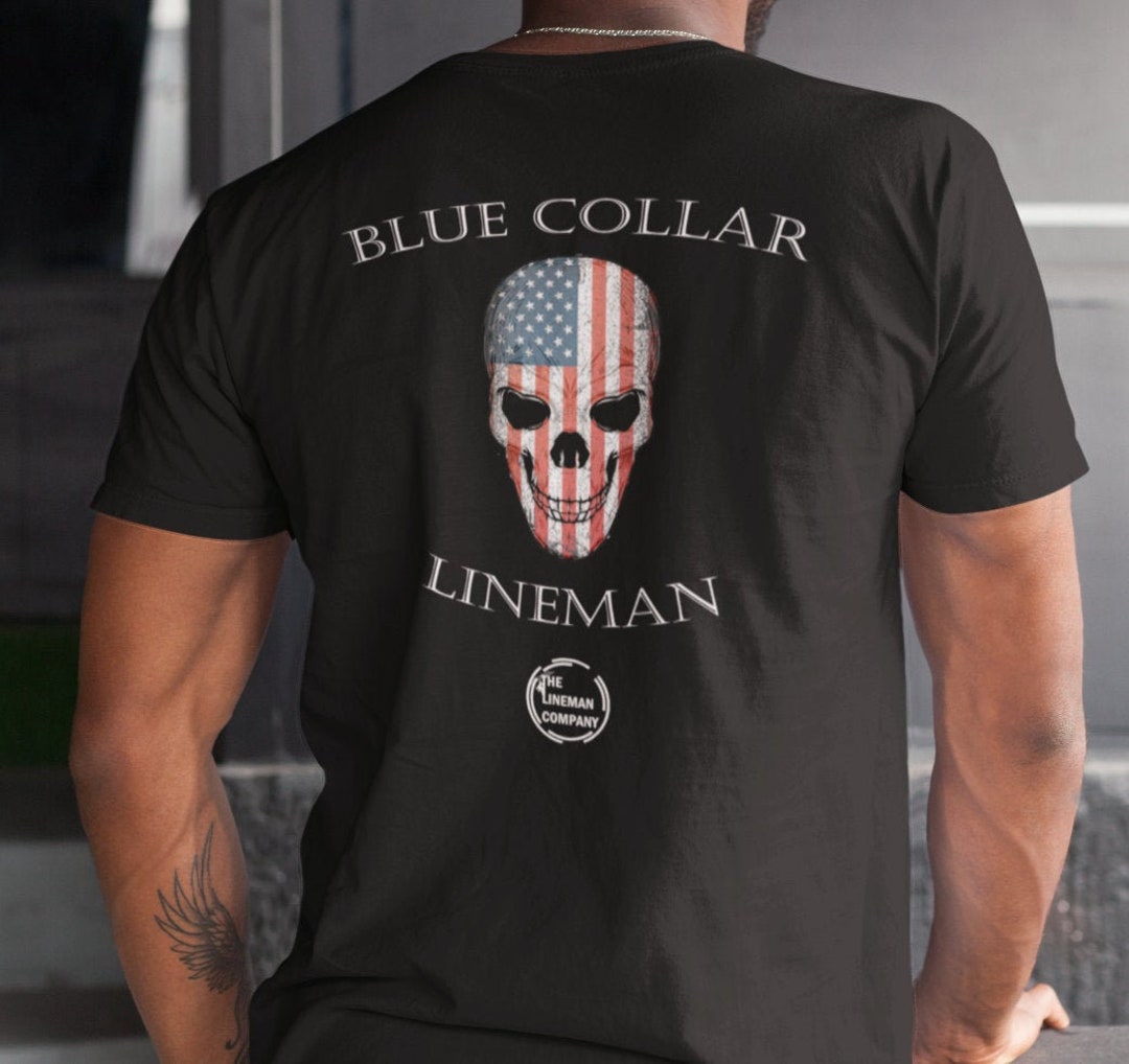 Blue Collar Lineman, Journeyman Lineman T-shirt 5 Colors Lineman Gift ...