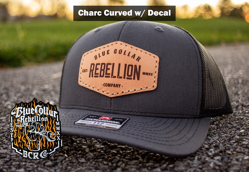 Blue Collar Rebellion Leather Patch Hat Welder Pipeline - Etsy