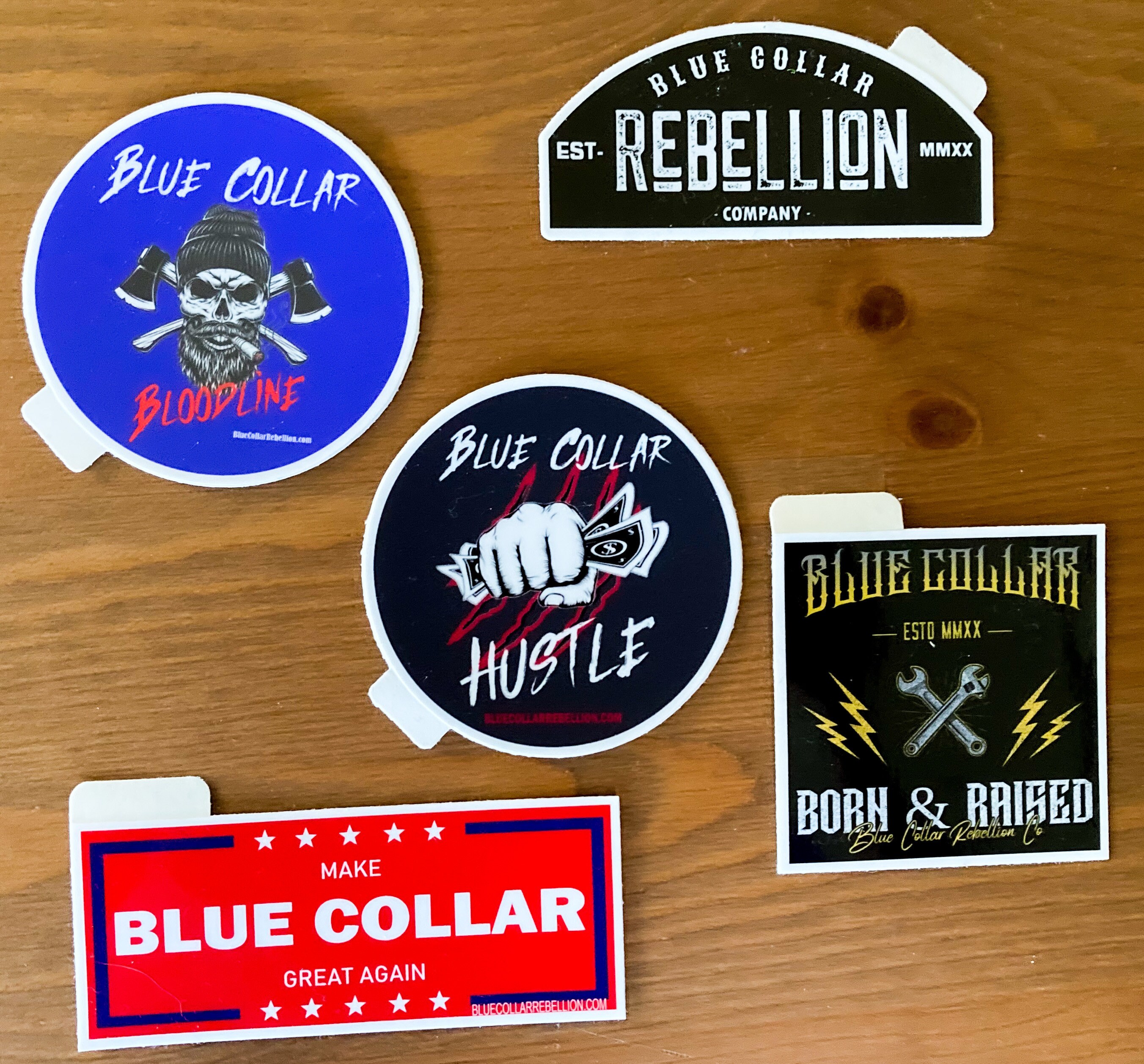Blue Collar Hustle Blue Collar Sticker Lineman Sticker - Etsy