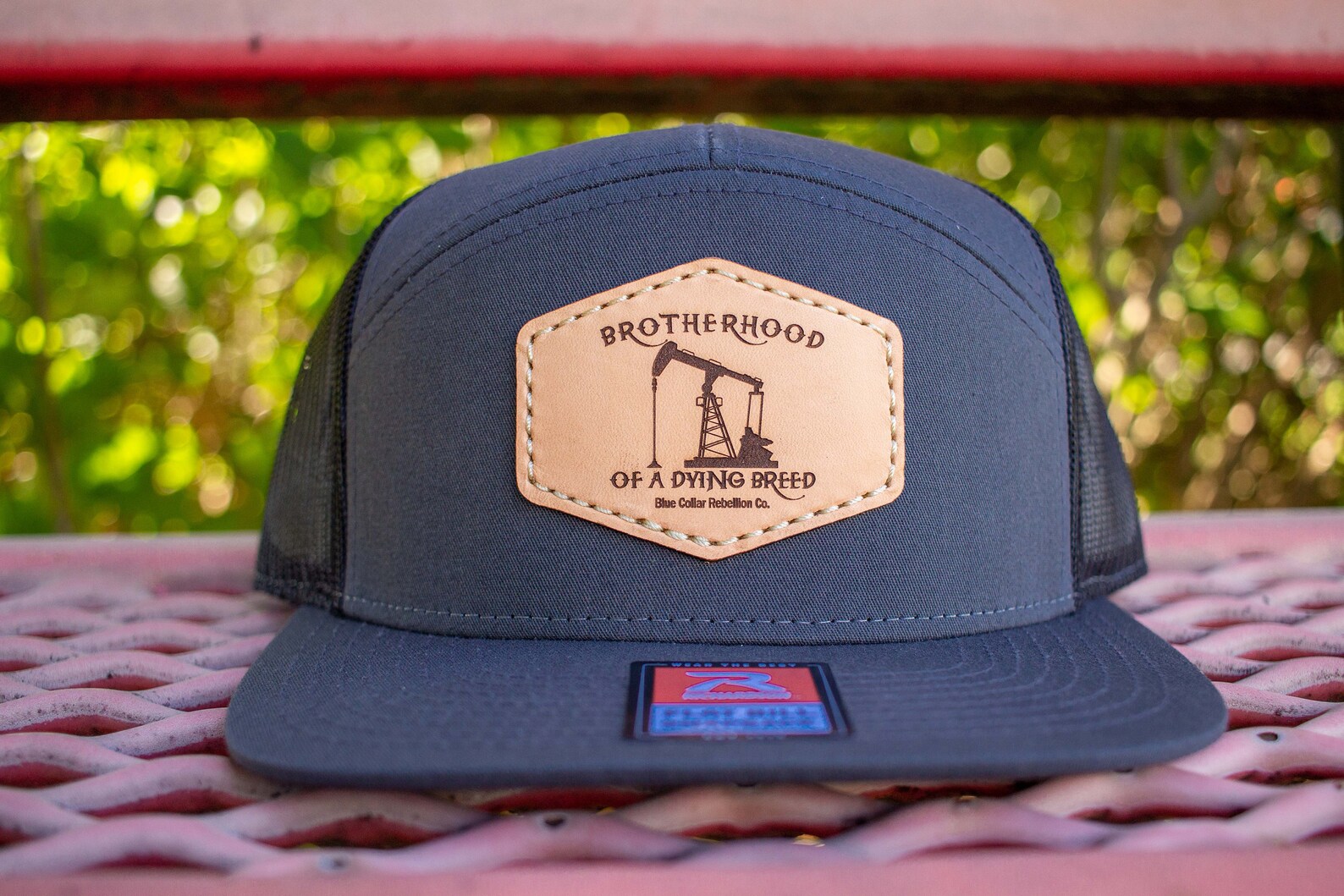 Oilfield Worker Oil Rig Leather Patch Hat Oilfield Gift - Etsy