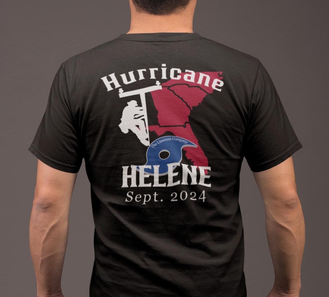 Storm T-shirt Hurricane Helene, American Lineman Journeyman, Lineman ...