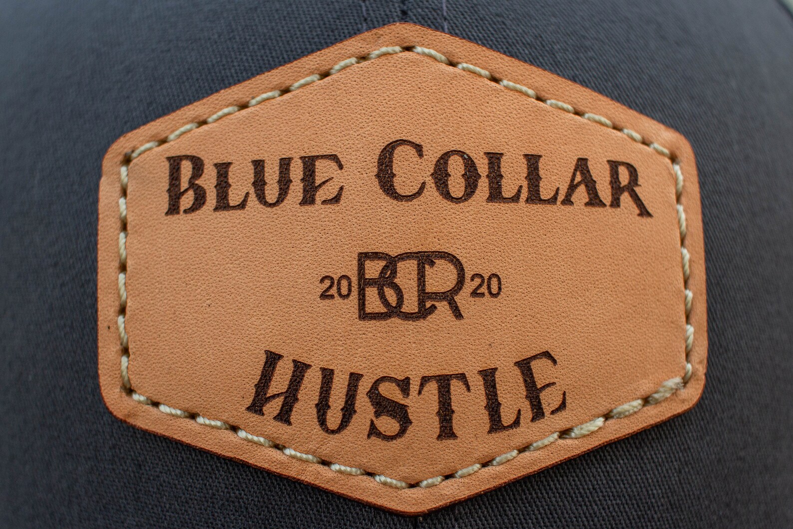Blue Collar Hustle, Richardson 112, Leather Patch Hat, Welder, Pipeline ...