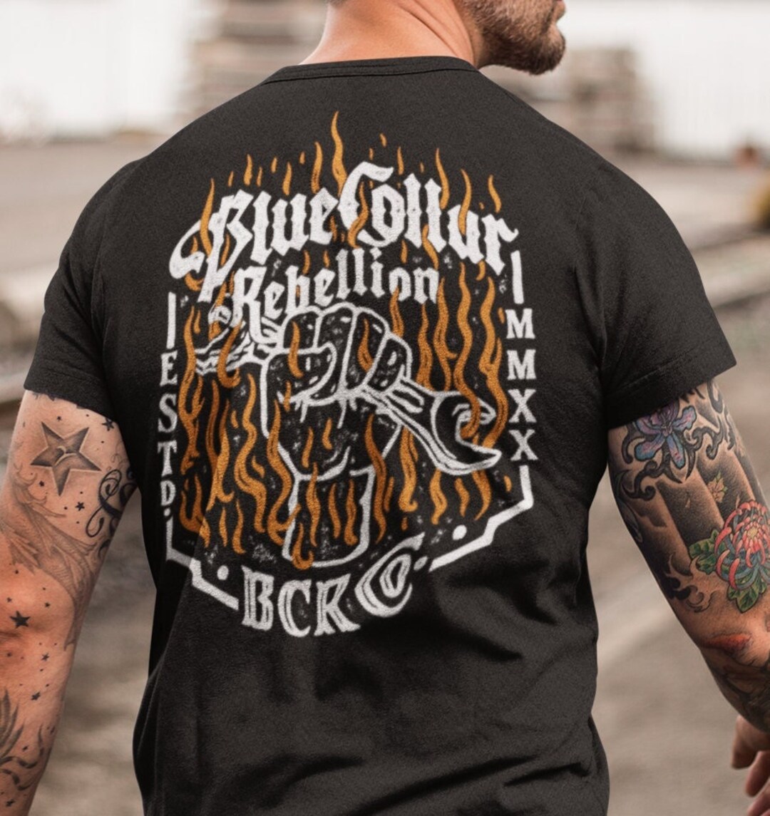 Blue Collar Rebellion T-shirt, Long Sleeve and Hoodie || Lineman ...