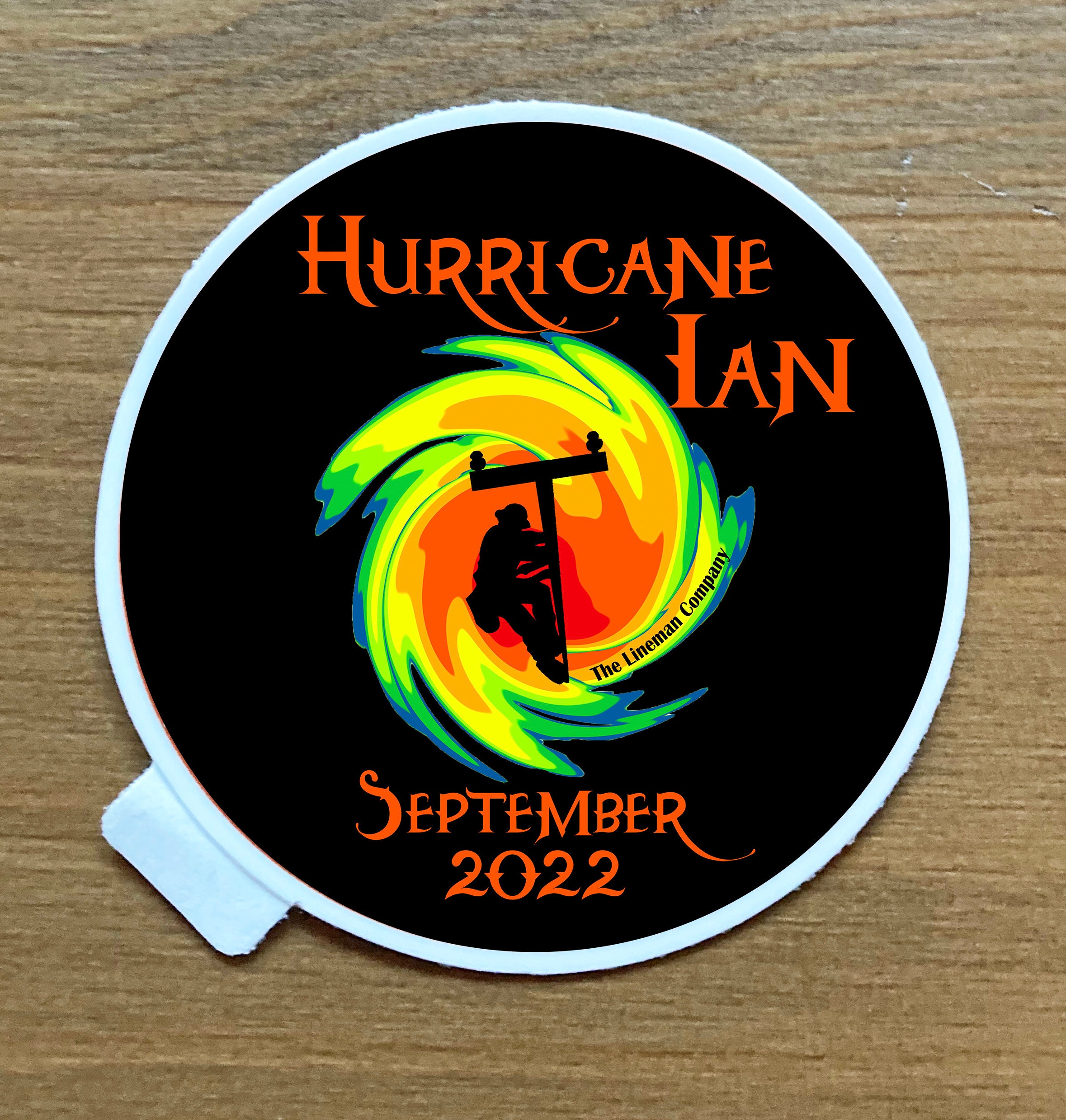 Hurricane Ian Storm 2022 Lineman Sticker, Lineman Gift, Lineman Decal ...