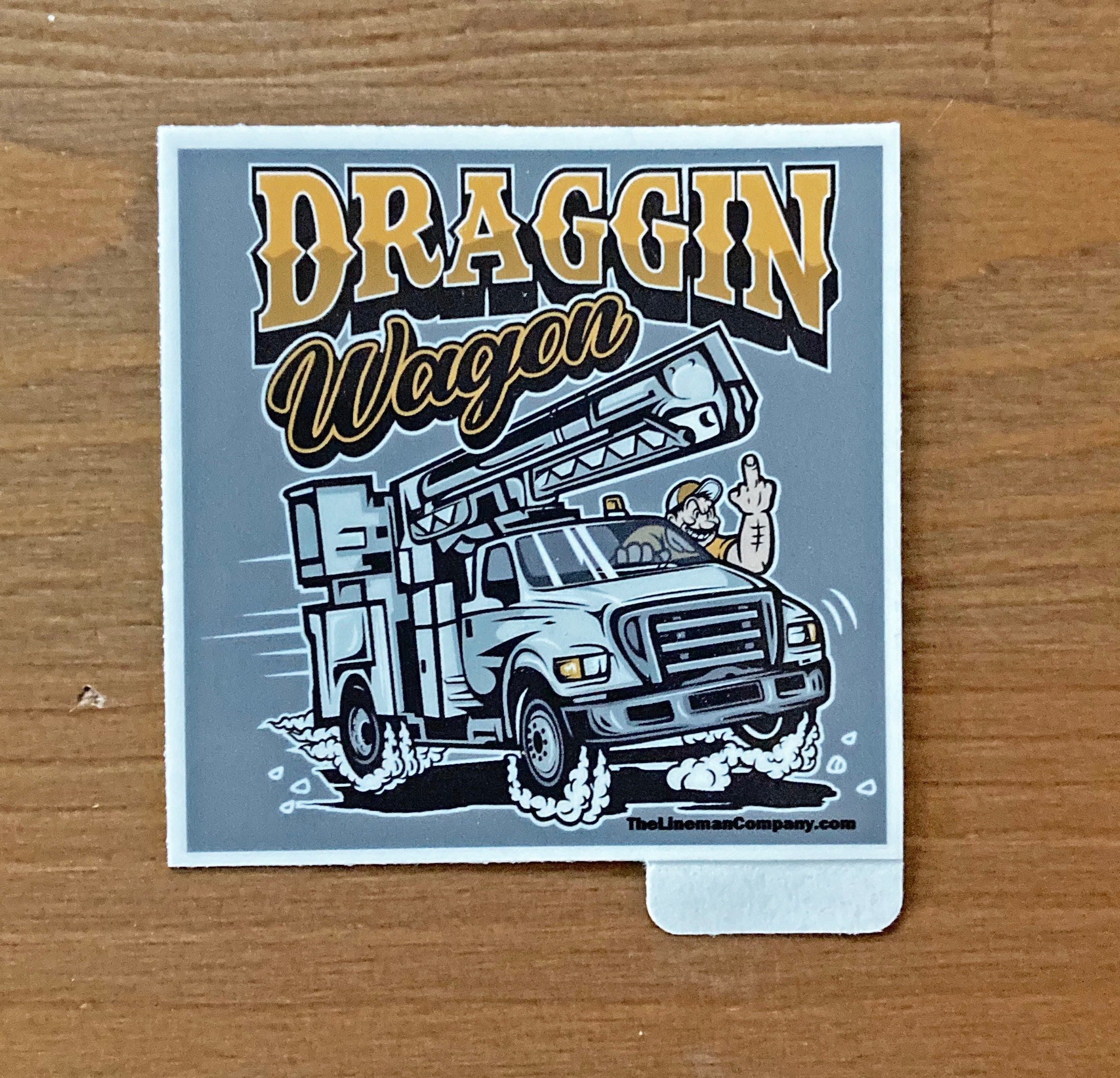 Draggin Wagon Sticker Lineman Sticker Lineman Gift Lineman - Etsy