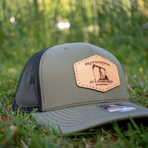Oilfield Worker - Oil Rig Leather Patch Hat | Oilfield Gift, Great for ...