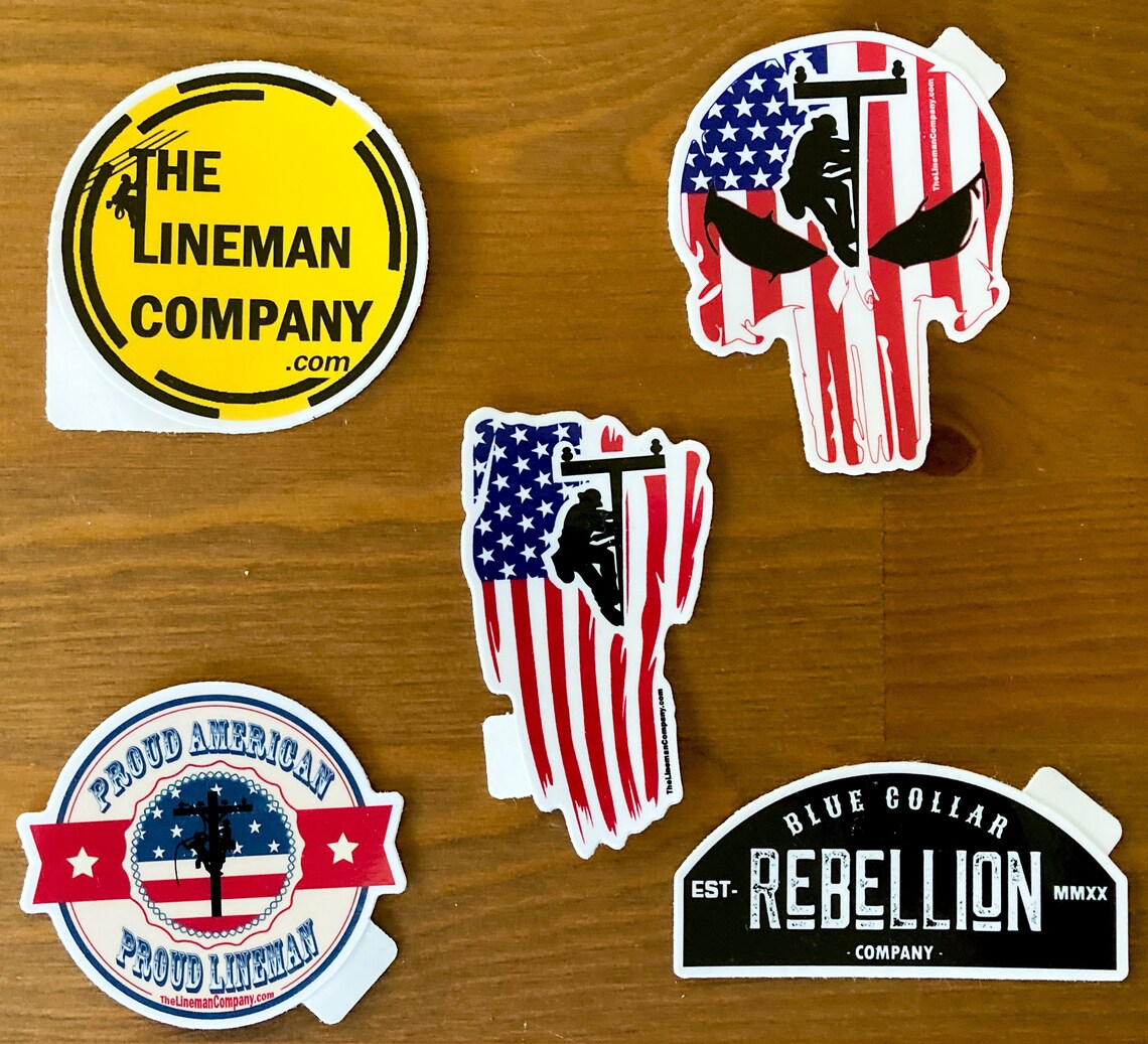 Lineman Flag Climbing Sticker Lineman Sticker Lineman Gift - Etsy