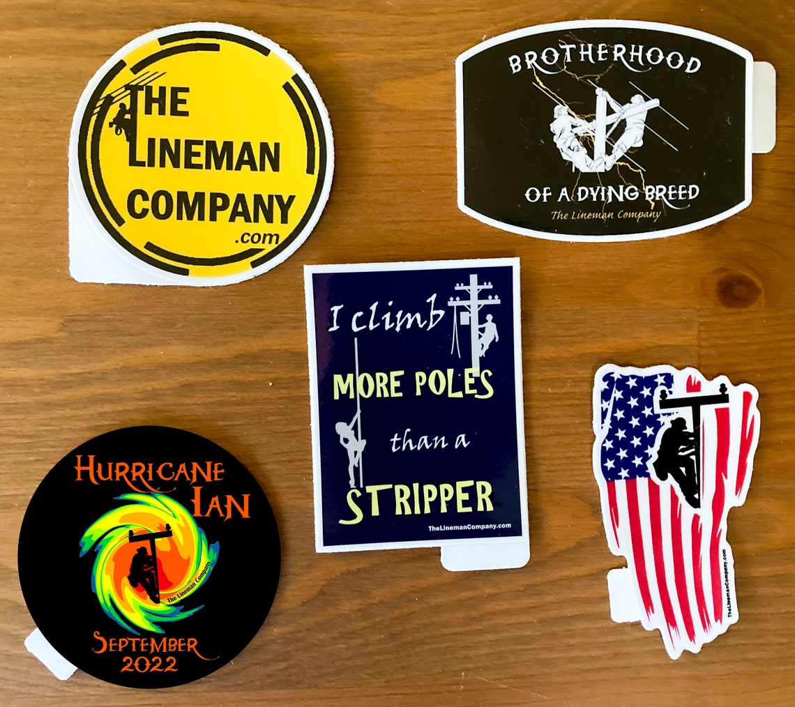 Hurricane Ian Storm 2022 Lineman Sticker, Lineman Gift, Lineman Decal ...