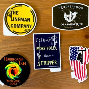 Hurricane Ian Storm 2022 Lineman Sticker, Lineman Gift, Lineman Decal ...