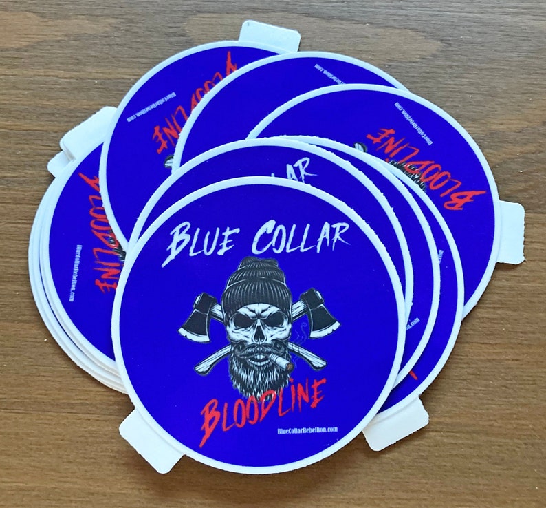 Blue Collar Bloodline, Blue Collar Sticker, Lineman Sticker, Lineman ...
