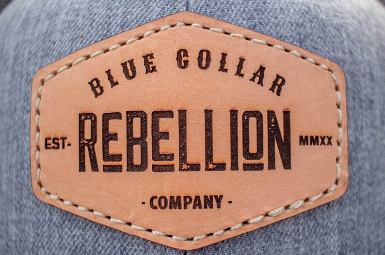Blue Collar Rebellion Leather Patch Hat Welder Pipeline - Etsy