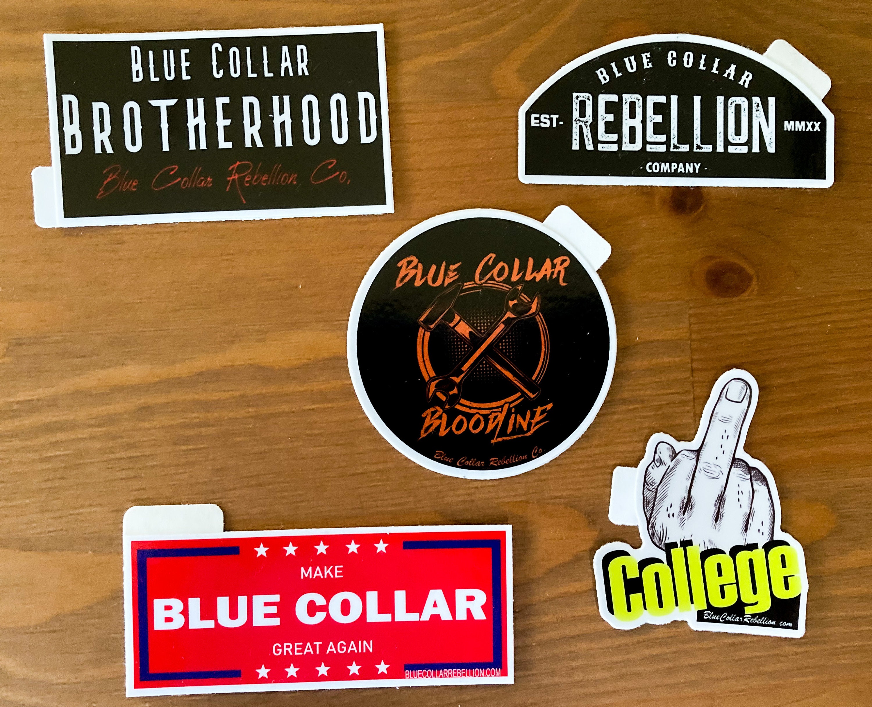 Blue Collar Crossbones 2.5x2.5", Blue Collar Sticker, Lineman Sticker ...