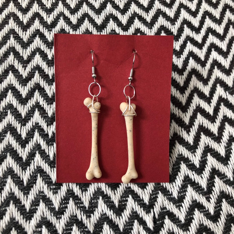 Bone Earrings - Etsy UK