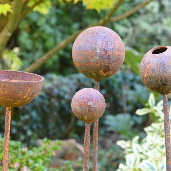 Rusty Garden Ornaments - Etsy UK